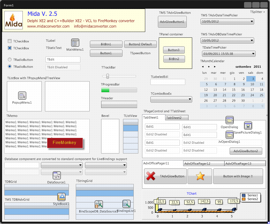 VCL To FireMonkey – Mida Converter