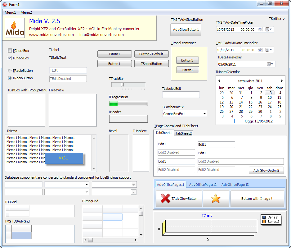 VCL To FireMonkey – Mida Converter